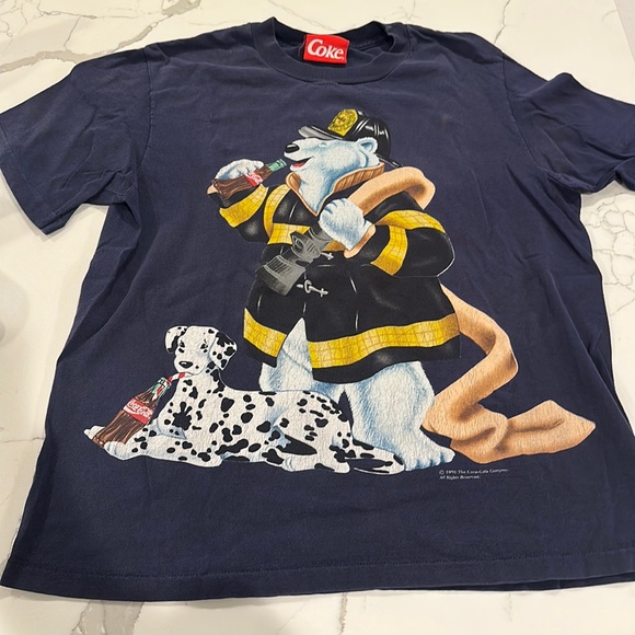 Coca Cola | Shirts | Vintage 996 Coke Fire Department Tshirt | Poshmark